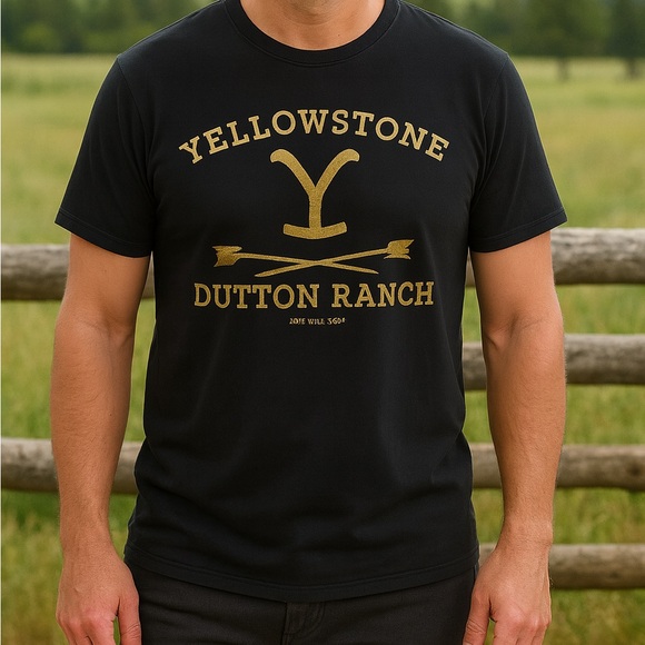 Gildan | Shirts | Bold Western Vibes Yellowstone Dutton Ranch Tee Size ...